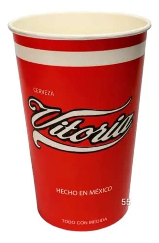 Vaso Desechable Encerado Cervezamichelada 44oz 100pz Rojo Envío Gratis