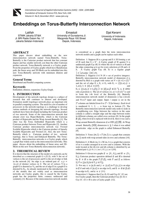 Pdf Embeddings On Torus Butterfly Interconnection Network
