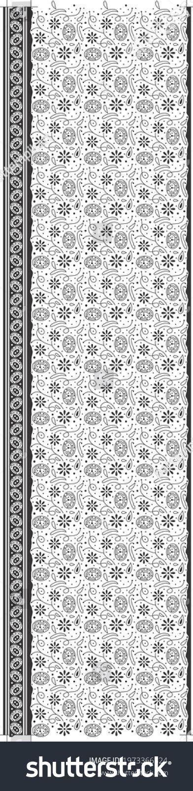 Flower Dot Pattern Border Design Stock Vector Royalty Free 1973366324 Shutterstock