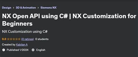 Nx Open Api Using C Nx Customization For Beginners