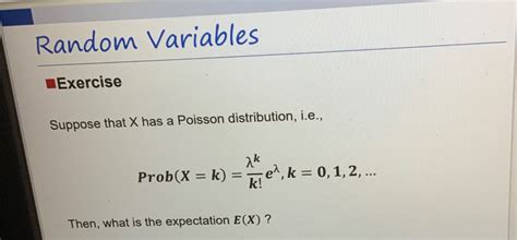 Solved Random Variables Exercise Suppose That X Has A