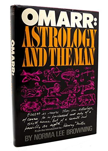 Omarr Astrology And The Man By Browning Norma Lee Good Hardcover 1977 1st Edition Black