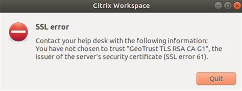 Urgent Please Help Ssl Error 61 R Citrix