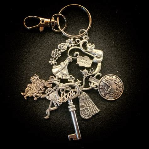 Alice In Wonderland Keychain Etsy