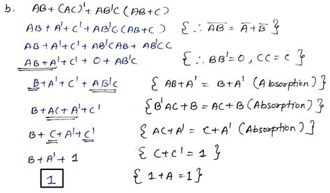 Solved 3 Simplify The Following Boolean Expressions A