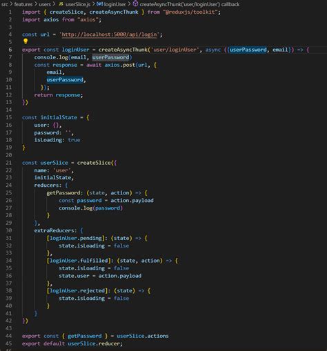 Javascript Sending Data From A Component To A Slice And Receiving One Parameter As Undefined