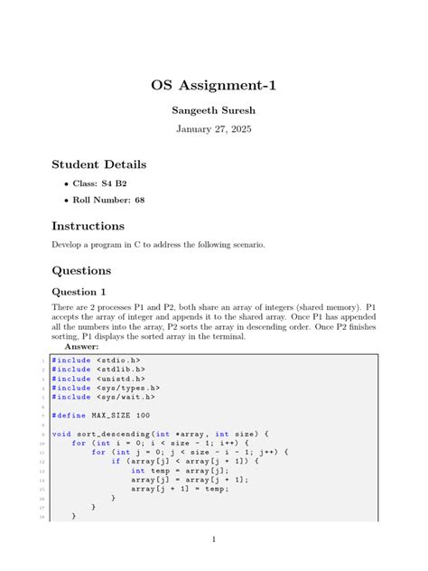 Osassignment1solution Pdf Computer Programming Software Engineering