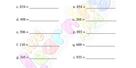 Download Free Printable Rounding Worksheets For Grade 2