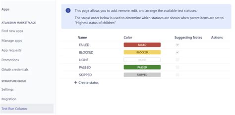 Customizing Test Run Statuses