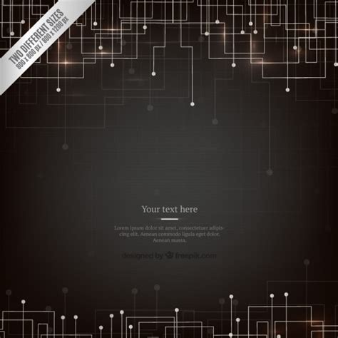 Premium Vector Dark Circuit Background