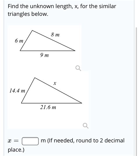 Answered Find The Unknown Length X For The Bartleby