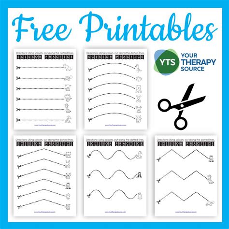 Fun Cutting Practice Worksheets To Build Scissor Skills Worksheets