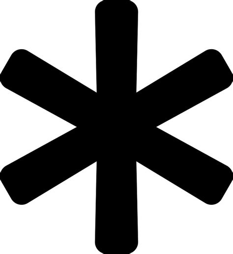 Asterisk Free Vector Icons On