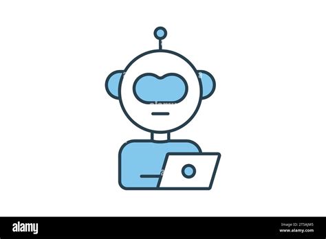 Ai Assistant Icon Icon Related To Device Artificial Intelligence Flat Line Icon Style Simple
