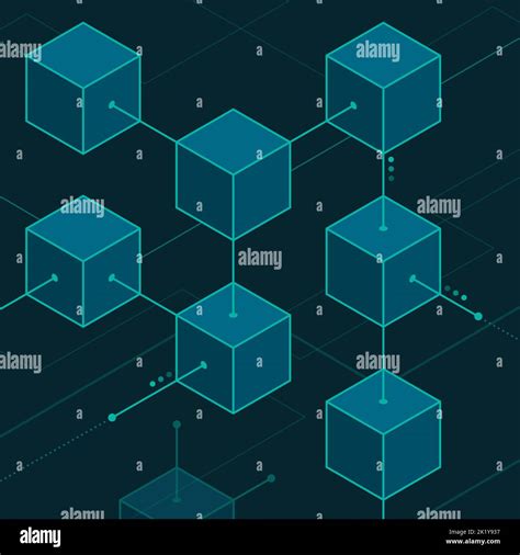 Blocks Joined Together In A Network Blockchain And Digital Ledger Stock Vector Image And Art Alamy
