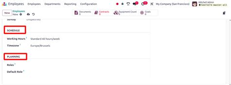 Employees In Odoo Odoo V Enterprise Edition Book