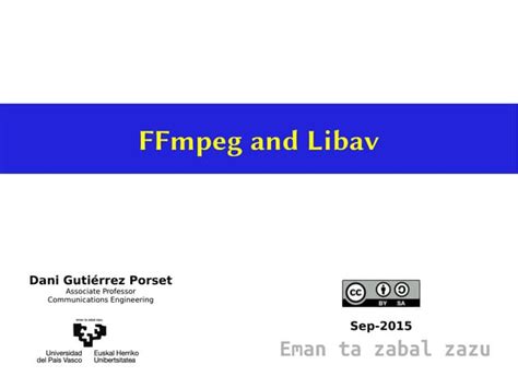 Ffmpeg And Libav Pdf