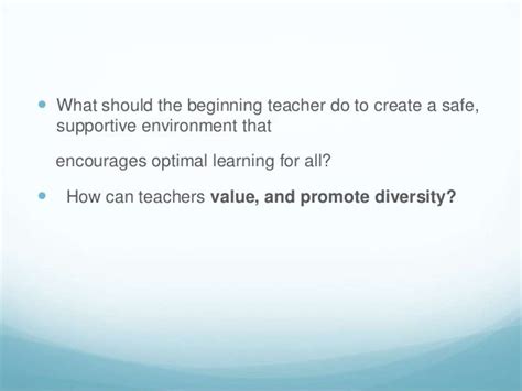 Creating Supportive Learning Environment