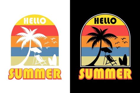 Premium Vector Summer Tshirt Design Summer Beach Vacation Tshirts