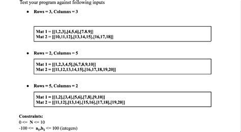 Solved 1 Matrix Addition 5 Marks Find The Transpose Of