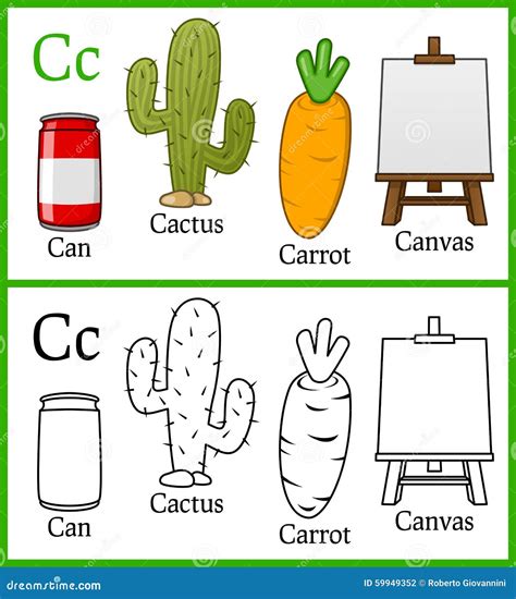 C Is For Carrot Coloring Pages 2025
