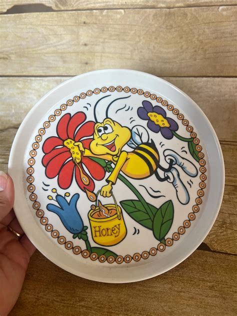 Vintage 1980s Honey Nut Cheerios Plate Free Shipping Etsy