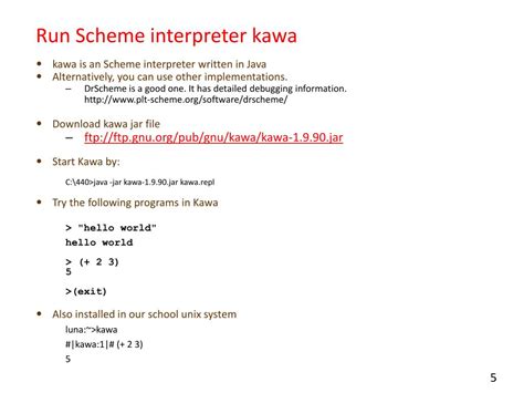 Ppt Functional Programming In Scheme Powerpoint Presentation