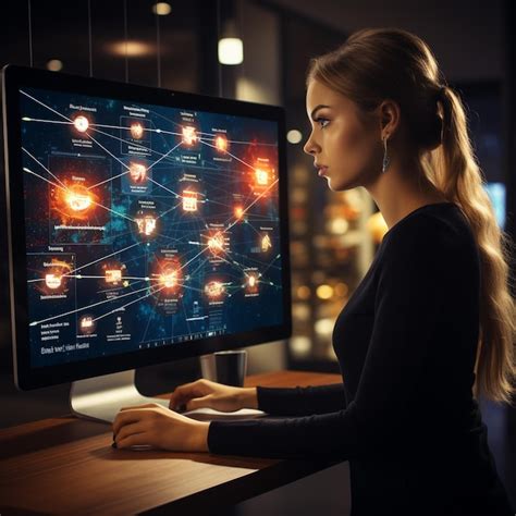 Premium Ai Image Computer Network