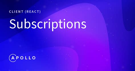 how to create subscriptions in apollo graphql by matheswaaran