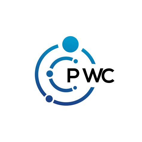 PWC Letter Technology Logo Design On White Background PWC Creative Initials Letter IT Logo