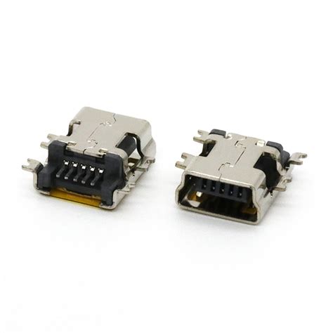 Surface Mount Mini Usb P Female Connector B Type Smt