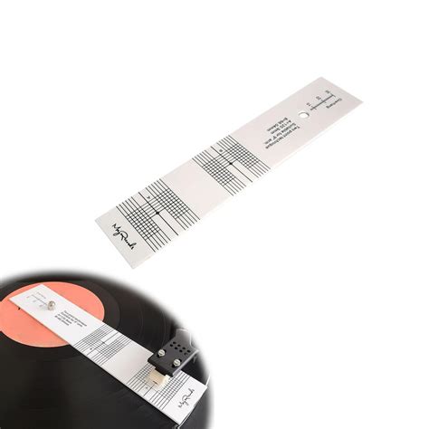 Turntable Cartridge Alignment Protractor Tool Lp Vinyl Record Pickup Calibration