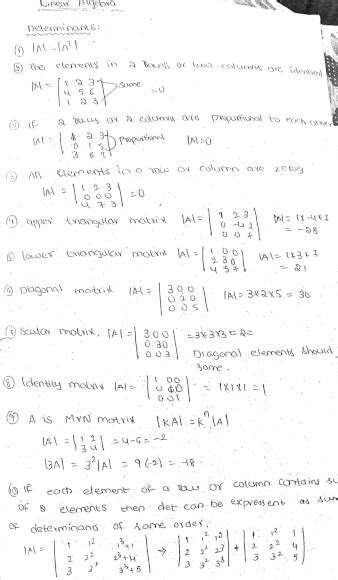 Linear Algebra Handwritten Notes Pdf Shop Handwritten Notes Shn