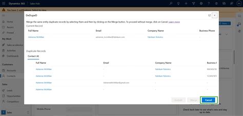 Duplicate Identification Dynamics 365 Crm Apps