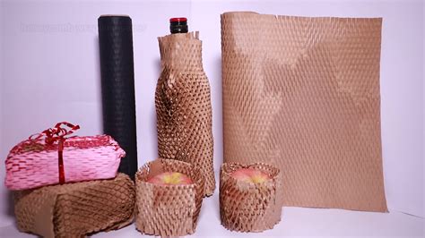 벌집 크래프트 종이 시트 포장 쿠션 종이 시트 포장 유리 화장품 와인 재료 Buy 종이 포장 거품 대신재활용 갈색 벌집