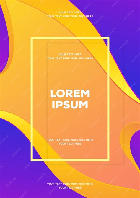 Premium Vector Vector Card Template Abstract Liquid Modern Gradient Style Background