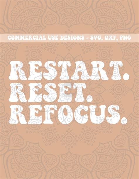 Restart Svg Reset Svg Refocus Svg Entrepreneur Svg Etsy