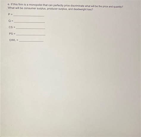 Solved 4 6 Points Demand Is Given By P200−02q And