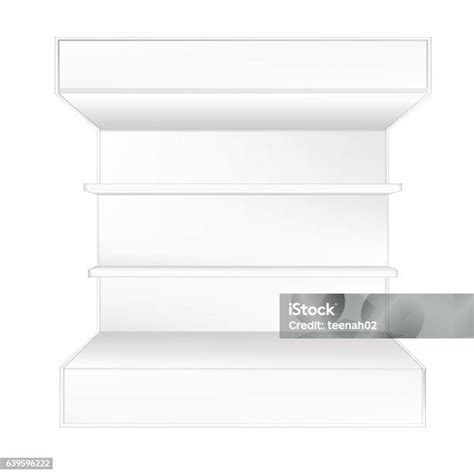 화이트 그레이 Pos Poi 실외 실내 3d 빈 쇼케이스 디스플레이 모형에 대한 스톡 벡터 아트 및 기타 이미지 모형 상점 광고 Istock