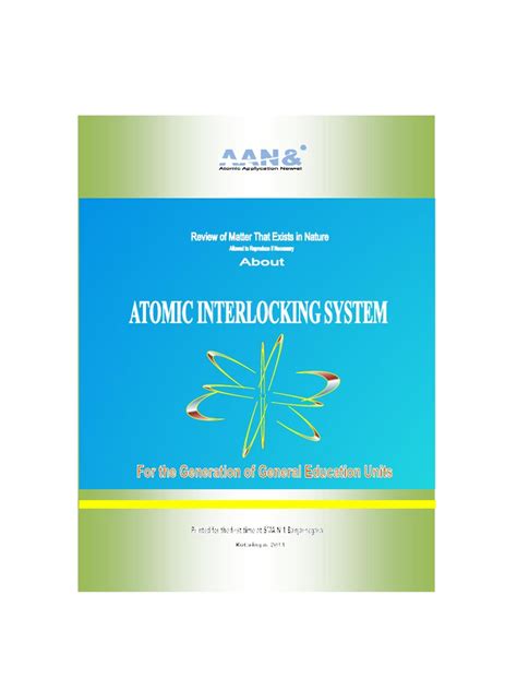 Atomic Interlocking System English Pdf Electron Configuration