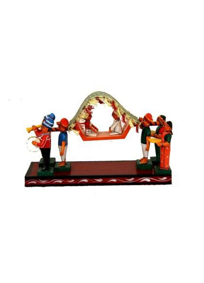 Adilakshmi Wood Hand Crafted Palanquin Kondapalli Toys Jiomart