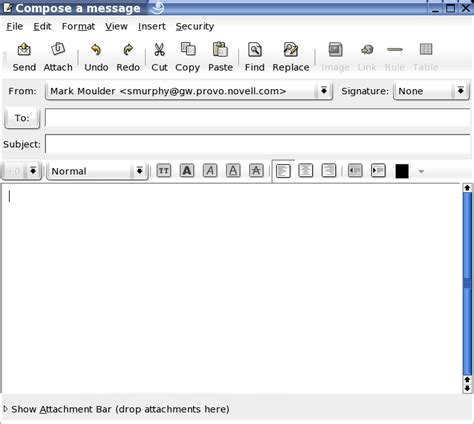 Novell Documentation Evolution 20 Composing New E Mail Messages