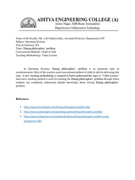 Os Dining Philosophers Problem Pdf Concurrency Computer Science