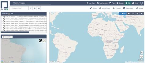 Wasdi Web Platform Access And Basic Usage — Wasdi Documentation Center