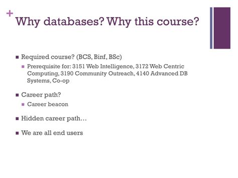 Ppt Csci 2141 Intro To Databases Powerpoint Presentation Free