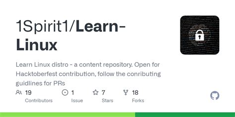 Github 1spirit1learn Linux Learn Linux Distro A Content