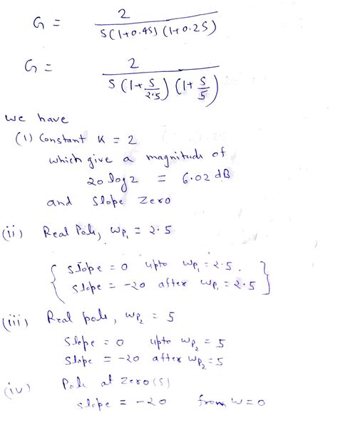 Solved Draw The Bode Plot Draw The Bode Plet G S 2 S 10 45 It 0 2s Course Hero