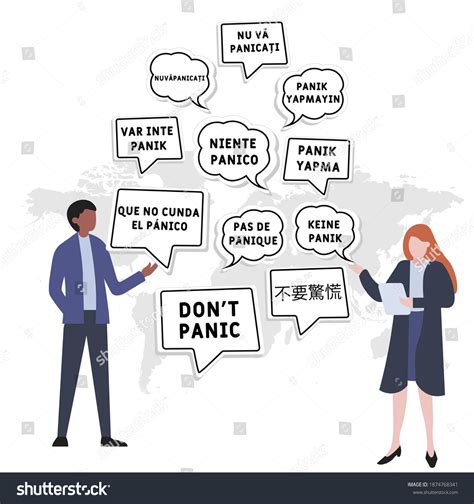 Dont Panic Word Cloud Different Languages 库存矢量图（免版税）1874768341 Shutterstock