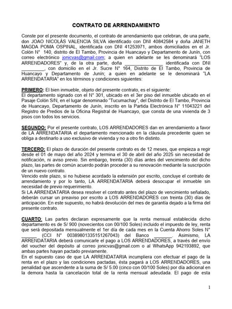 Contratodearendamientomodelo Pdf Arbitraje Ley Común