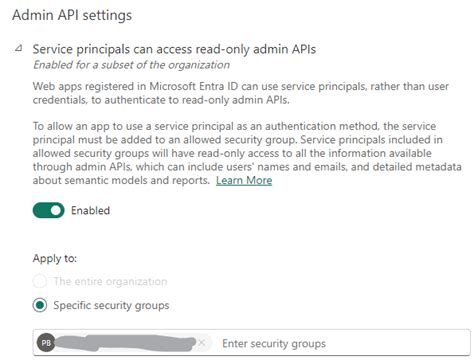 Authentication Power BI Embed Token Generation User Not Authorized Stack Overflow